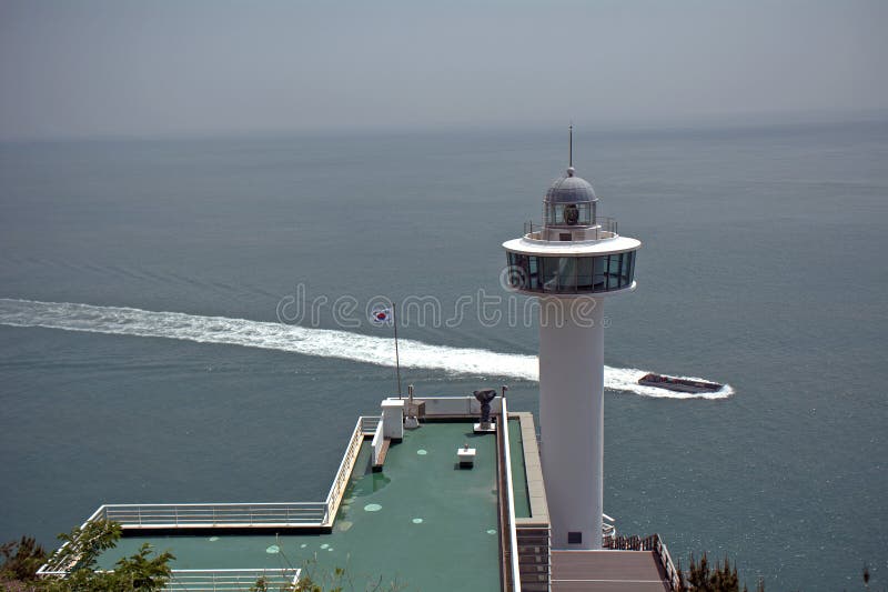 Lighthouse, Busan, Korean Republic Stock Photo - Image of asia ...