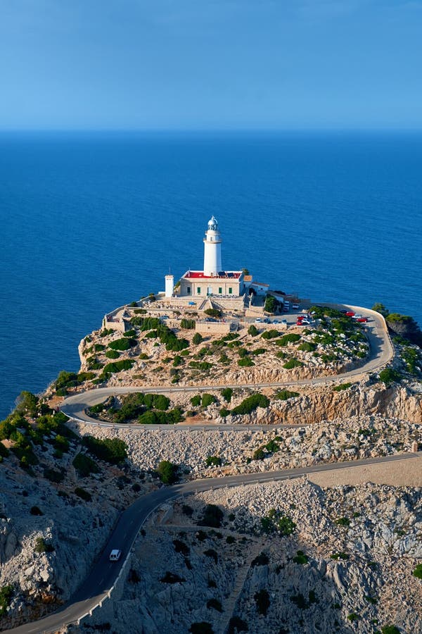 Lighthouse at Cap De Formentor on Majorca while Sunset Stock Image ...