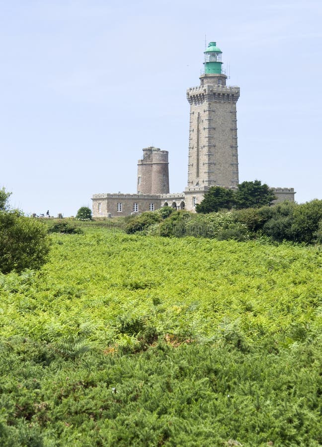 Lighthouse at Cap Frehel stock photo. Image of marsh - 35353874