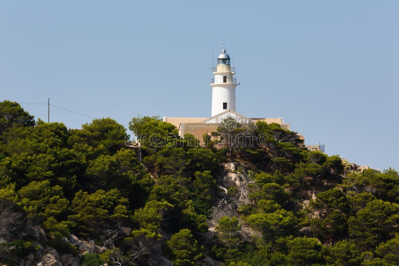 Lighthouse of Capdepera, Mallorca Stock Photo - Image of mediterranean ...