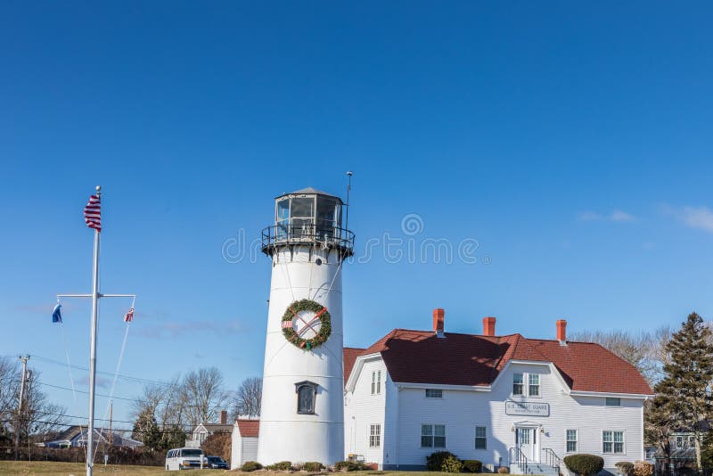 Lighthouse in Cape Cod, Massachusetts Stock Photo - Image of ...