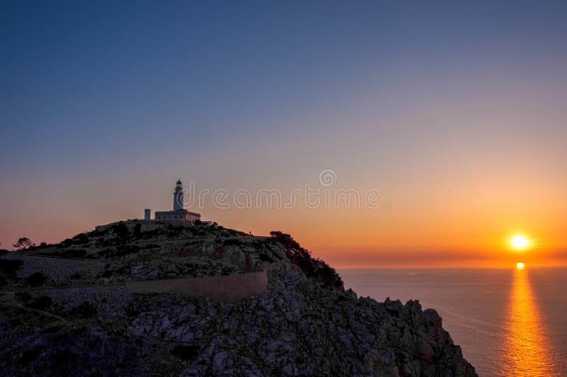 Lighthouse at Cape Formentor, Majorca, Spain Stock Photo - Image of ...