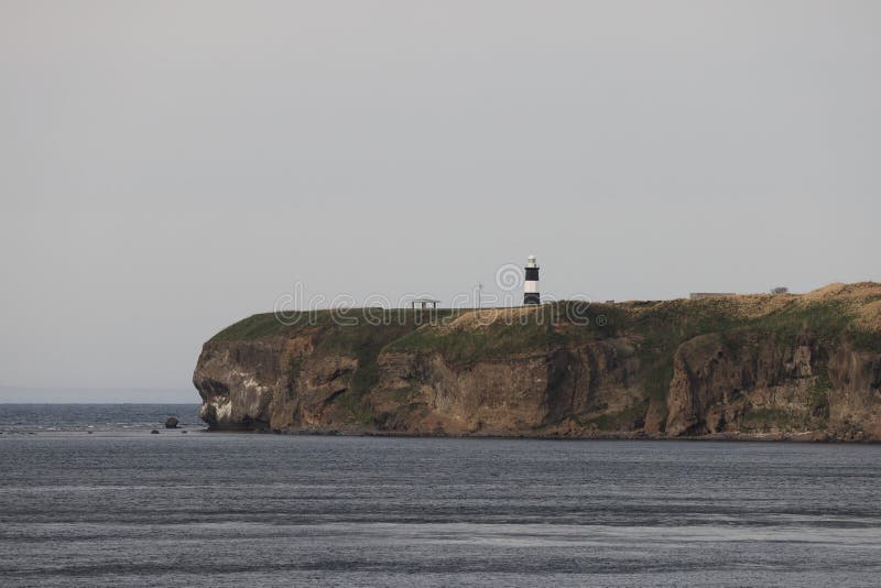 Lighthouse in Cape Notoro, Hokkaido Stock Photo - Image of abashiri ...