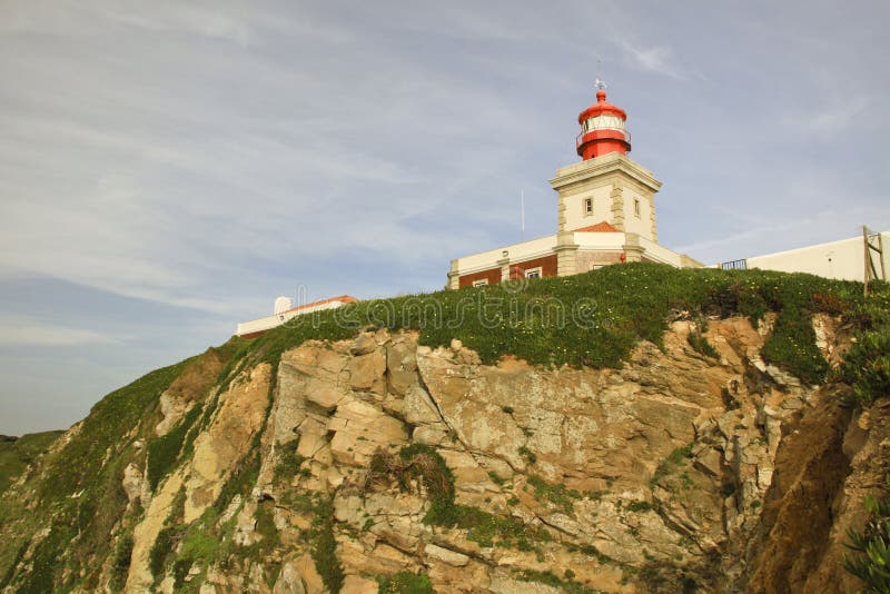 Lighthouse on Cape Roca stock image. Image of roca, landscape - 24725719