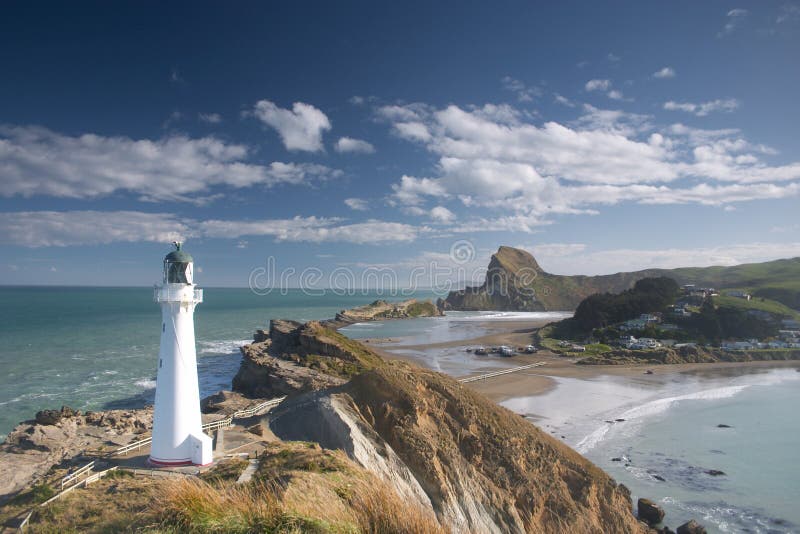 Castle Point Lighthouse stock photo. Image of landmark - 45387528