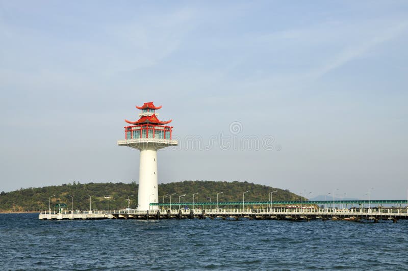 Chinese lighthouse stock photo. Image of peace, marine - 26712556