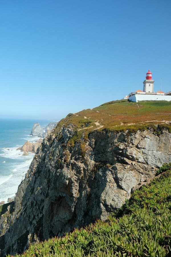 Lighthouse and Cliffs on the Westernmost Continental Tip of Europe ...