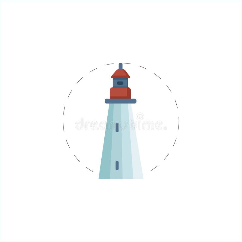 Lighthouse Clipart. Lighthouse Isolated Flat Icon Stock Vector ...