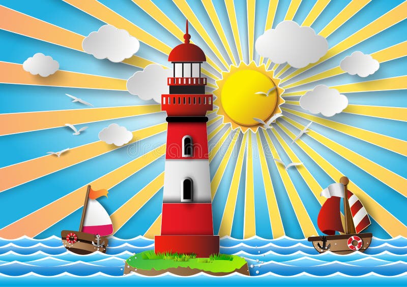 Rainbow Lighthouse Vector Stock Illustrations – 146 Rainbow Lighthouse ...