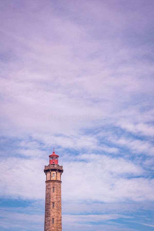 Lighthouse on the Coast of the Country Stock Image - Image of ...