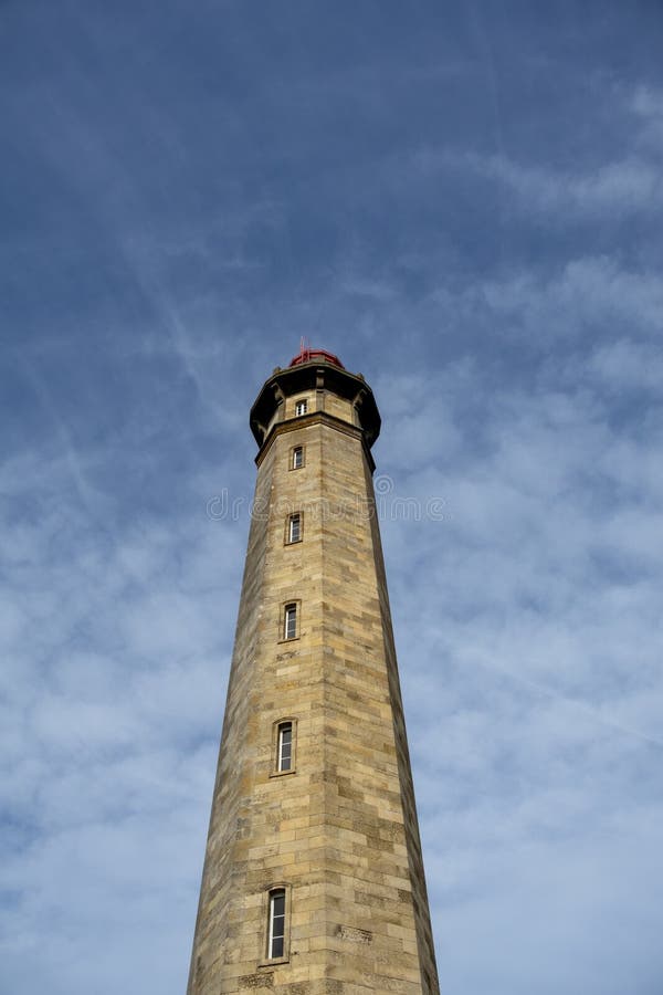 Lighthouse on the Coast of the Country Stock Image - Image of france ...