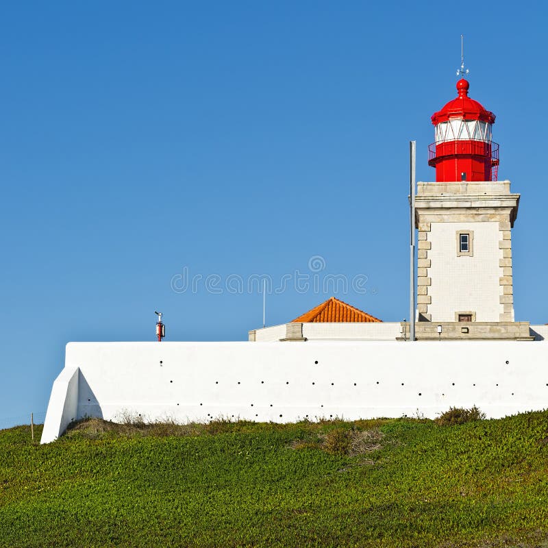 Lighthouse on the Coast of Ocean Stock Image - Image of roca ...