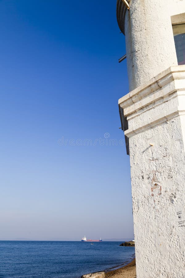 Lighthouse on the coast stock photo. Image of lighthouses - 45597026