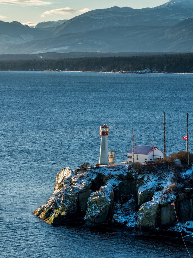 Lighthouse, Deman Island stock photo. Image of water - 197727046