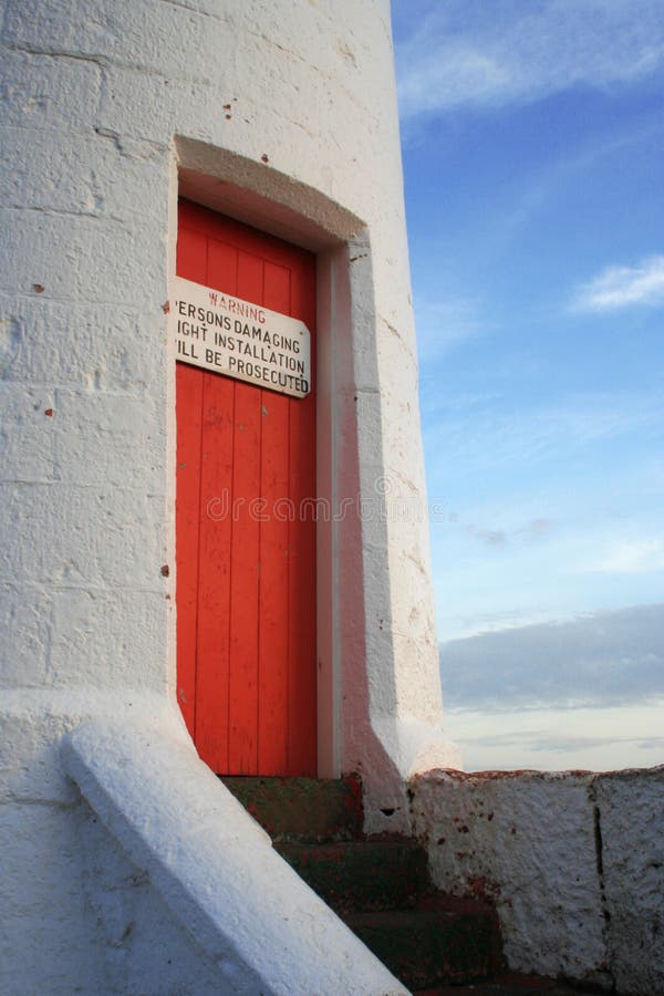 Lighthouse door stock image. Image of house, bricks, steps - 380245