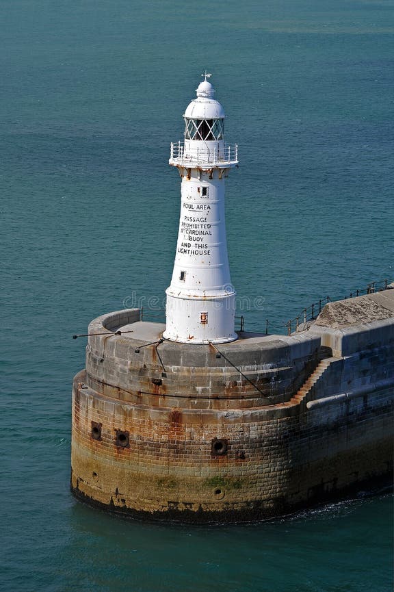Lighthouse in Dover Harbour Stock Photo - Image of dover, white: 11146246
