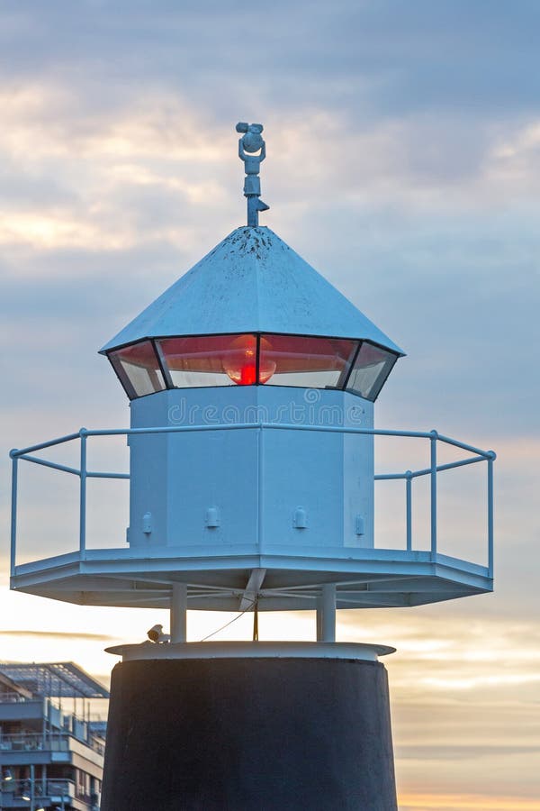 Lighthouse at Dusk stock photo. Image of rocks, ship, rocky - 343336