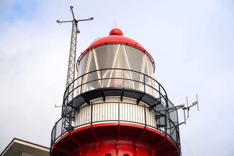 Lighthouse on Dutch Vlieland Stock Photo - Image of roof, heritage ...