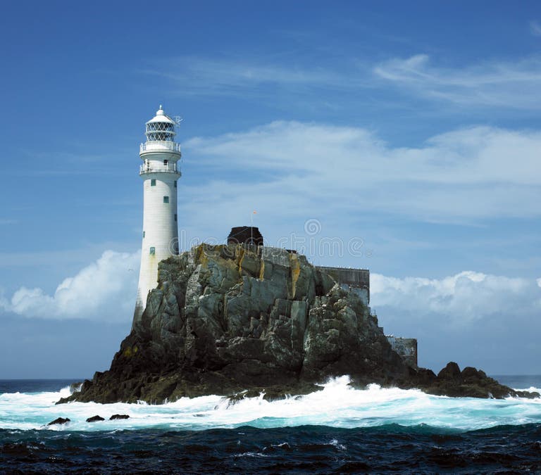 Lighthouse, Fastnet Rock stock image. Image of building - 12647625