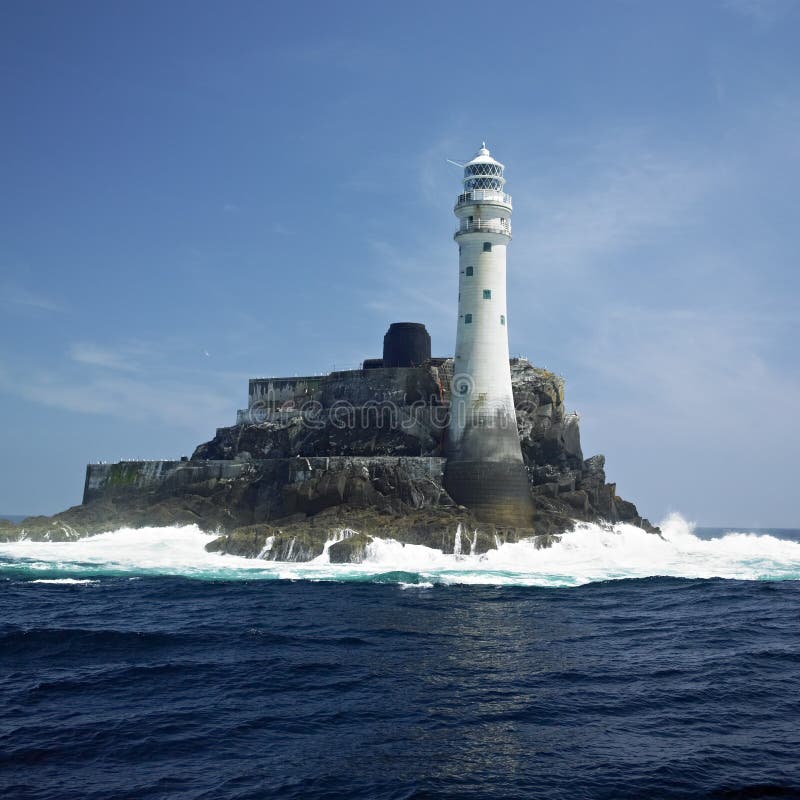 Lighthouse, Fastnet Rock stock image. Image of building - 12647625