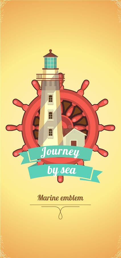 Lighthouse flyer stock vector. Illustration of safety - 50530005