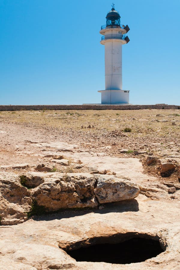 Lighthouse on formentera stock image. Image of mainland - 25415159