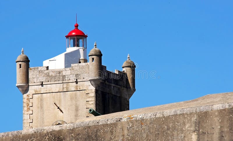 Lighthouse Fortress of St. Julian S Bar Stock Photo - Image of danger ...