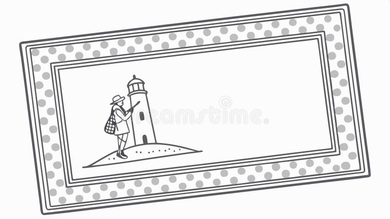 Lighthouse in Frame Art, Coastal Scene, Nautical Theme, Framed View ...