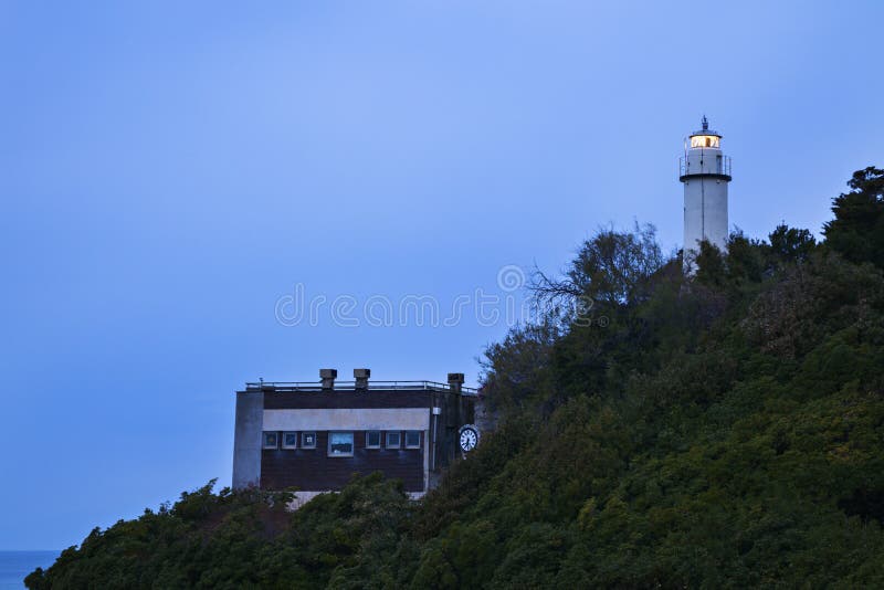 Lighthouse of Genoa stock photo. Image of symbol, light - 12195548