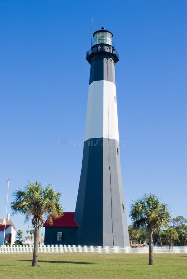 Lighthouse (Georgia) stock photo. Image of historic, tourism - 7575676