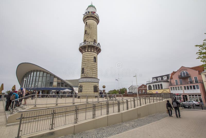 Lighthouse in Germany editorial image. Image of geometry - 72882935