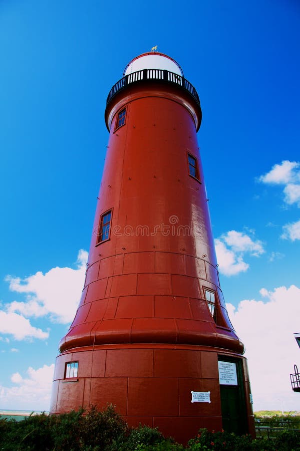 Lighthouse in a harbor stock photo. Image of white, window - 17808340