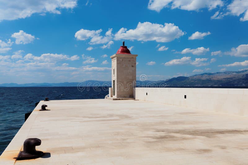 Lighthouse in the Harbor of a Small Town during Daytime - Croatia ...