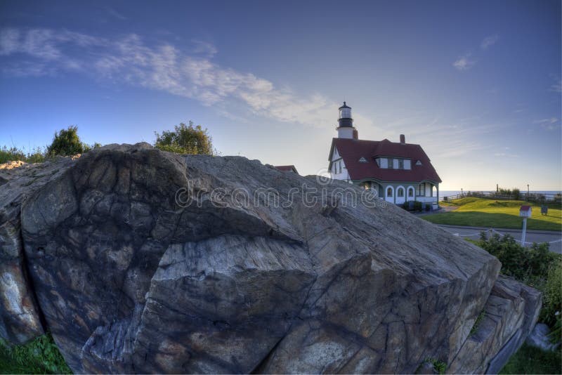 Lighthouse Head stock photo. Image of fort, head, maine - 12001094