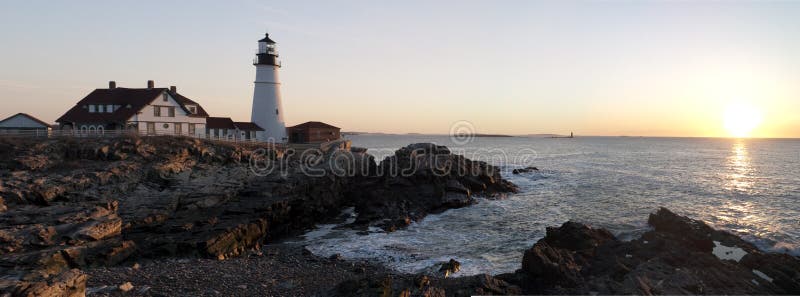 Lighthouse Head stock image. Image of sunrise, ocean, coast - 8942425