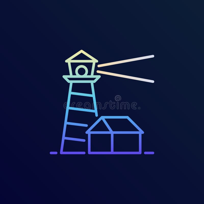 Lighthouse Icon Colored Logo Stock Illustrations – 112 Lighthouse Icon ...