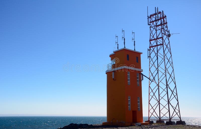 Lighthouse, Hvalnes, Iceland Stock Image - Image of hvalnes ...
