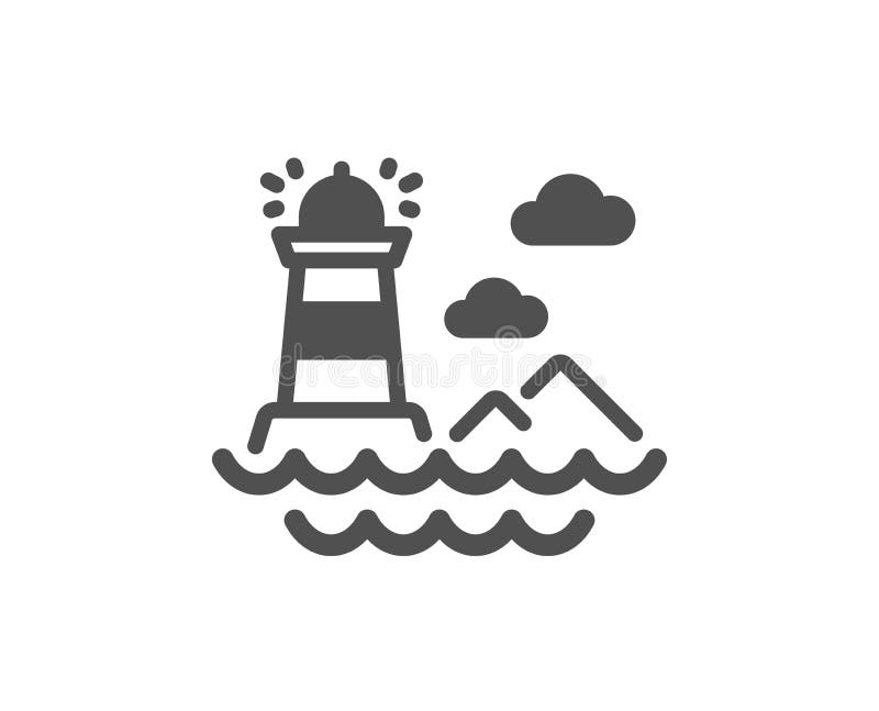 Lighthouse Icon. Beacon Tower Sign. Searchlight. Vector Stock Vector ...