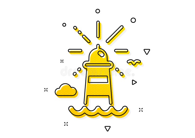 Lighthouse Icon. Beacon Tower Sign. Searchlight. Vector Stock Vector ...