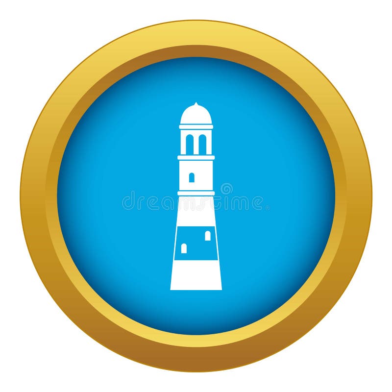 Lighthouse Icon Blue Vector Isolated Stock Vector - Illustration of ...