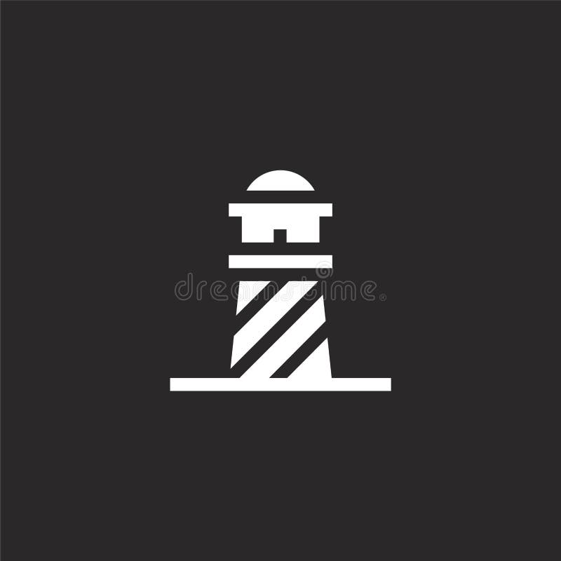 Lighthouse Icon. Filled Lighthouse Icon for Website Design and Mobile ...
