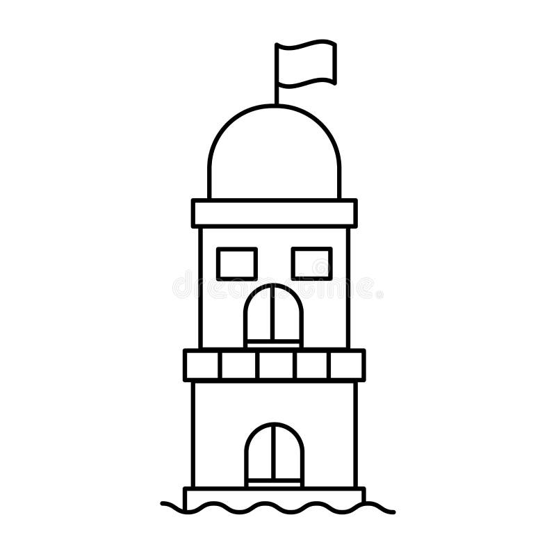 Lighthouse Icon Simple Flat Trend Modern Vector Isolated Stock Vector ...