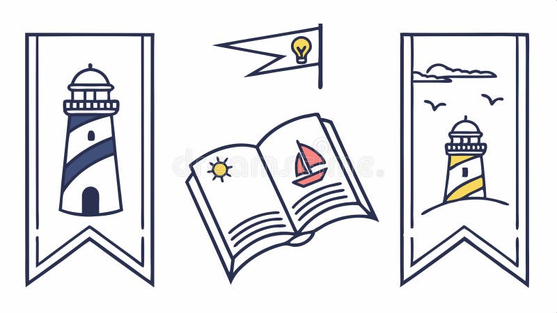 Lighthouse Icons Set, Coastal Beacon, and Navigation Light Icons ...