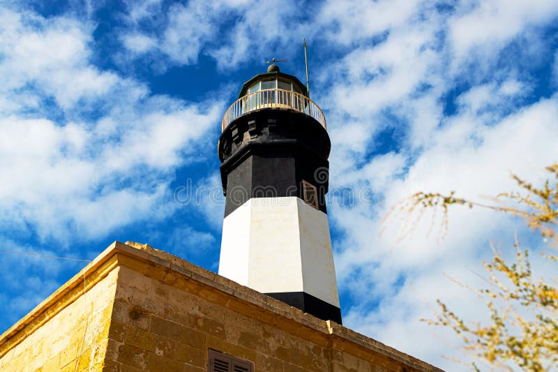 Lighthouse Il Kalanka Malta Island Stock Photo - Image of island ...