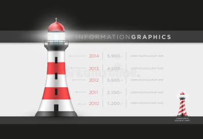 Lighthouse Infographic stock vector. Illustration of house - 33958632