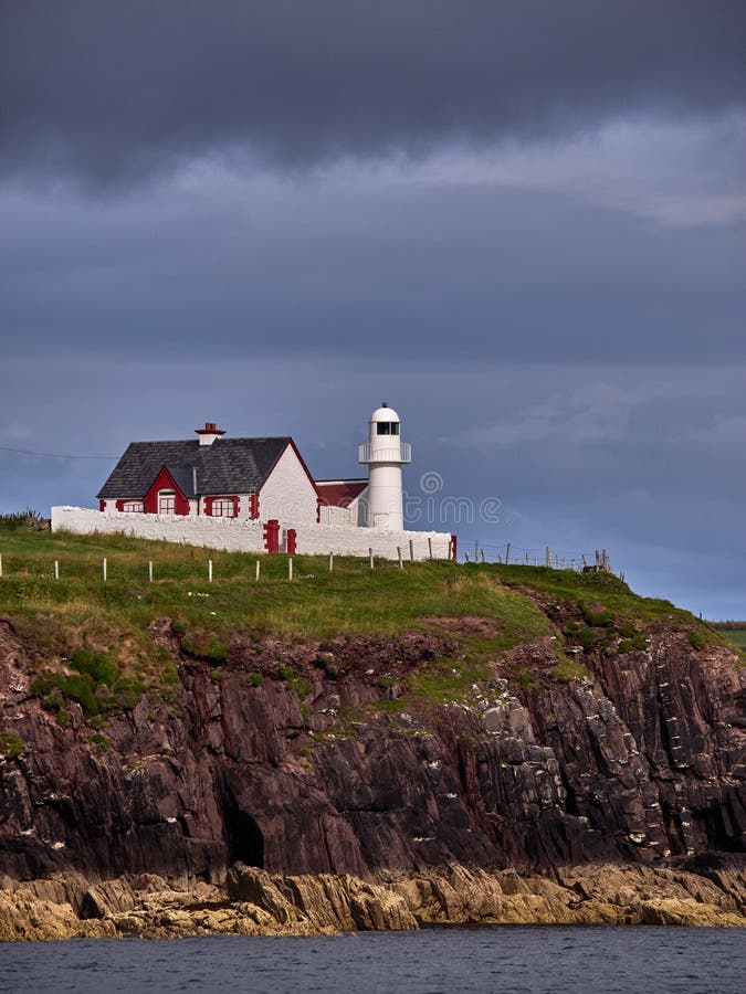 Dingle Lighthouse In Co.Kerry - Ireland. Stock Photo - Image of ...