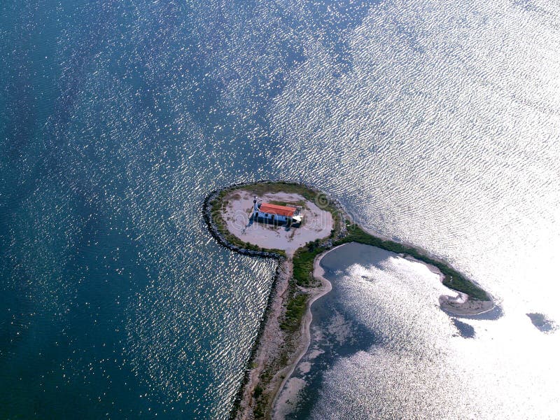 Lighthouse island stock image. Image of thermaikos, greece - 7037793