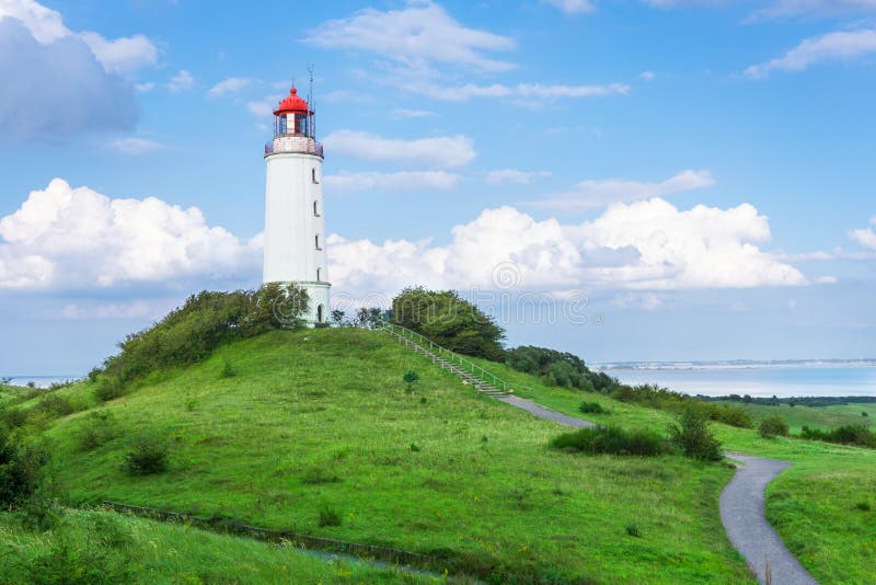 Lighthouse on the Island Hiddensee, Germany Stock Photo - Image of ...