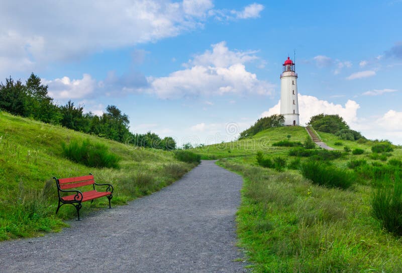 Lighthouse on the Island Hiddensee, Germany Stock Image - Image of ...