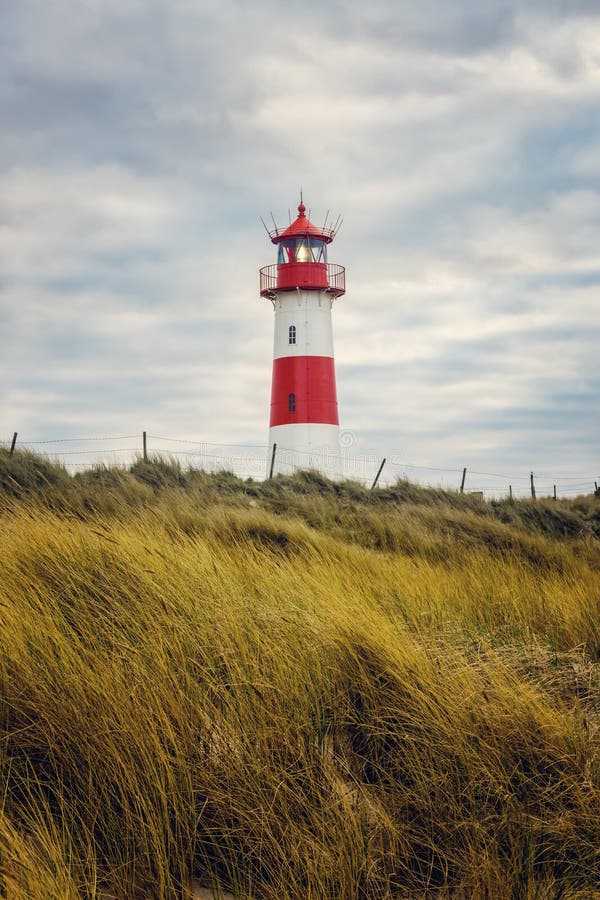 Lighthouse on the Island Sylt Stock Image - Image of schleswig, signal ...